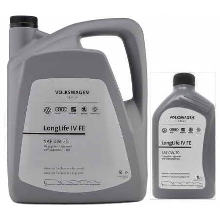 Volkswagen Long Life IV FE 0W20 508 509 Pack 5L+1L